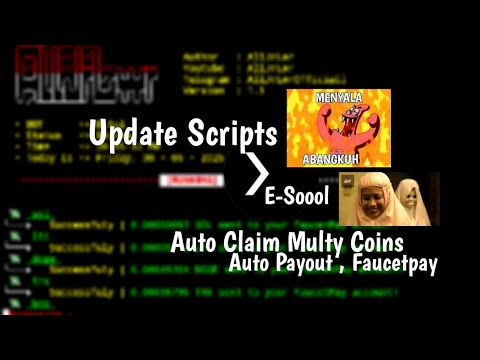 Update Script | Claim Multy Coins auto Payout Faucetpay | E-Sool via Termux