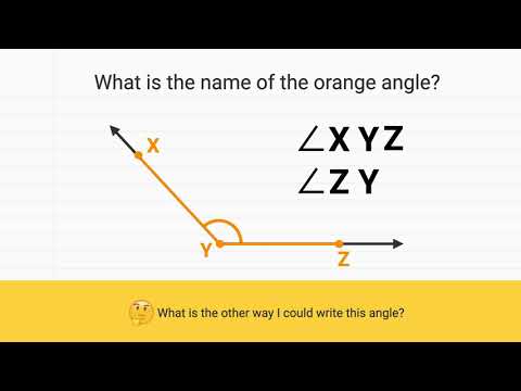 Writing Angle Names