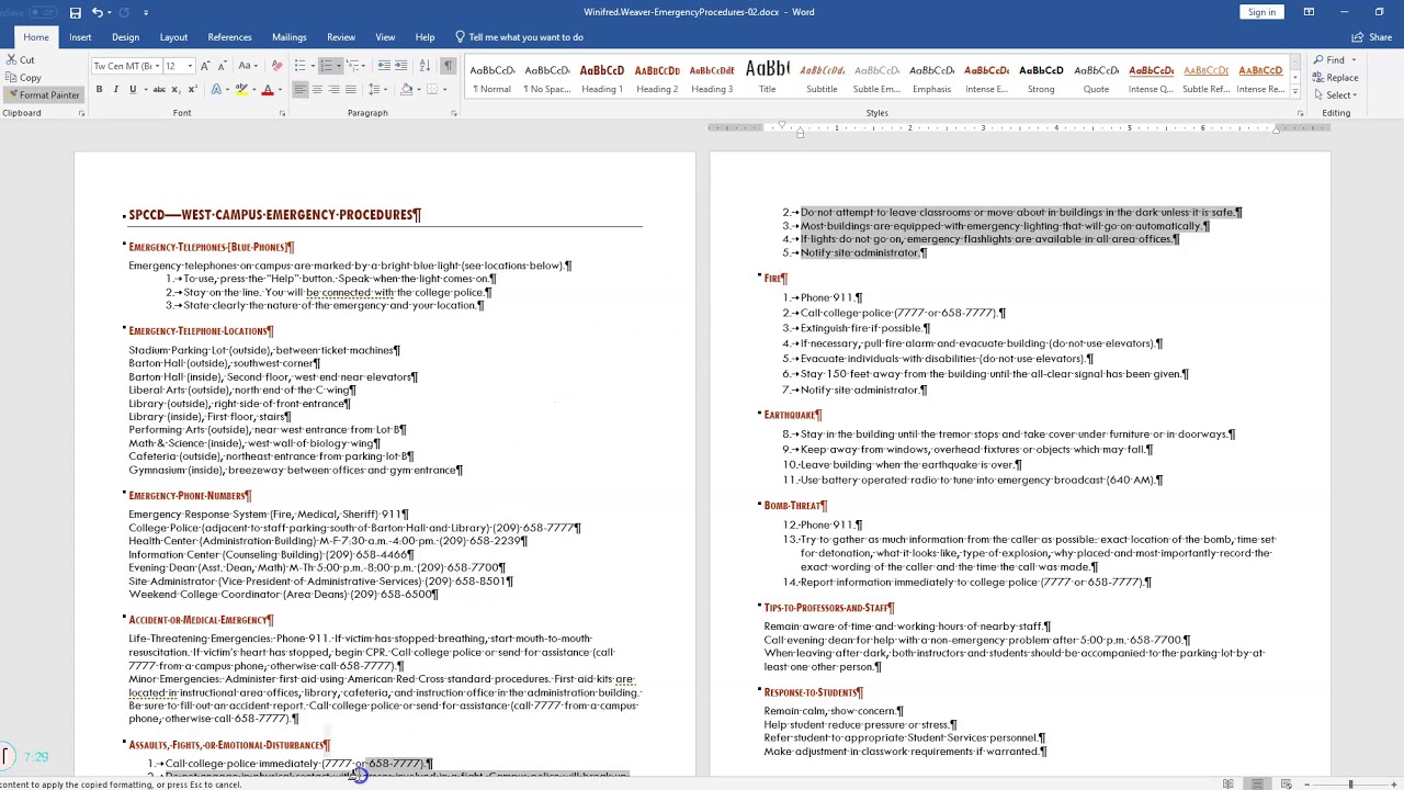 Word 2019 In Practice   Ch 2 Independent Project 2 4