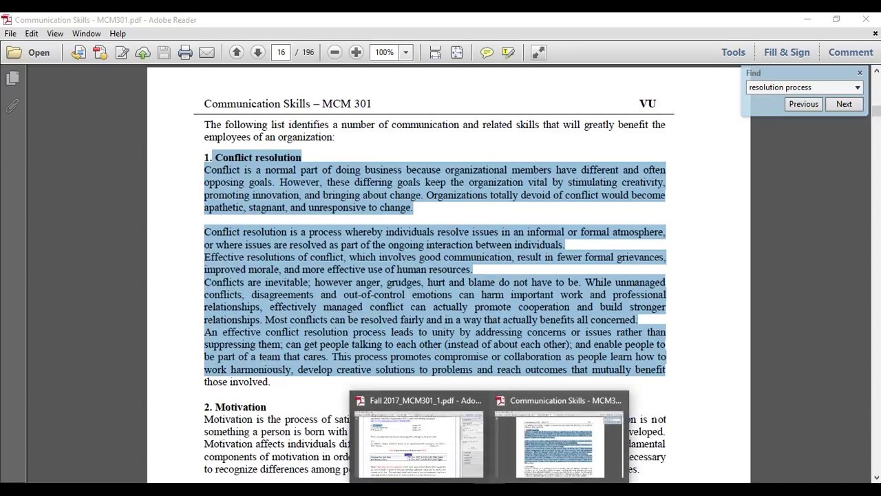 MCM301 Assignment Solution 1 - Fall 2017