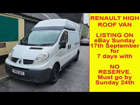 Renault High Roof van for sale on eBay - NO RESERVE