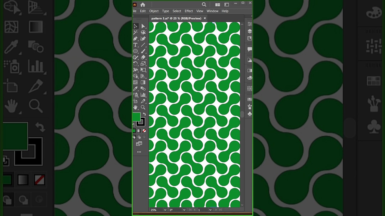 Seamless Vector Patterns in Seconds! 🎨✨ #AdobeIllustrator