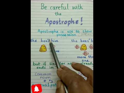 Use of apostrophe