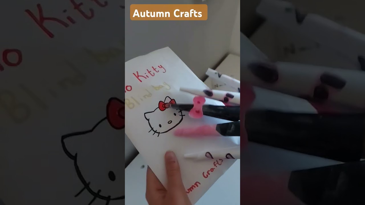 HELLO KITTY BLIND BAG☆! #cardboardcraft #preppy #cardboard #hellokitty #sanrio #diy