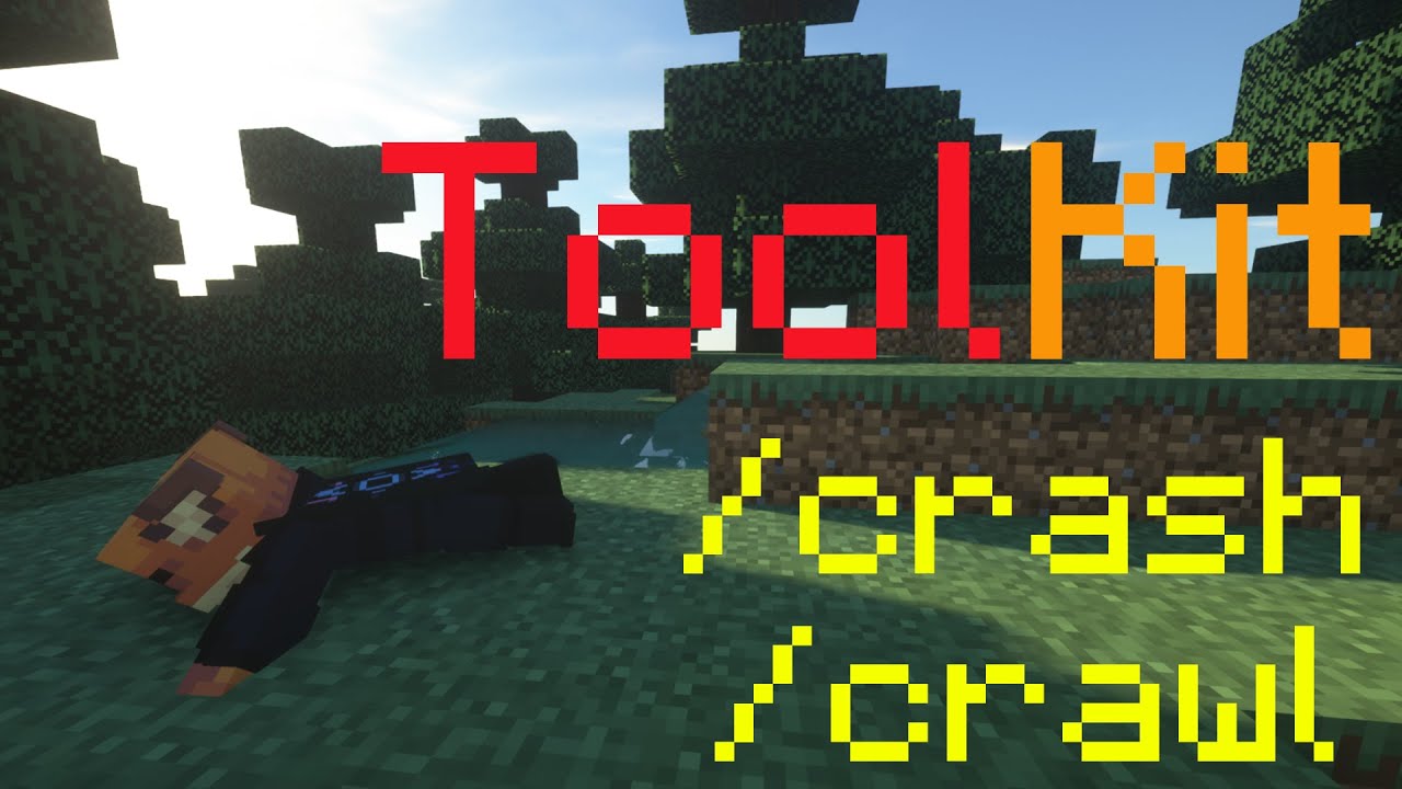 Spigot plugin: ToolKit /crash /crawl /sit etc.