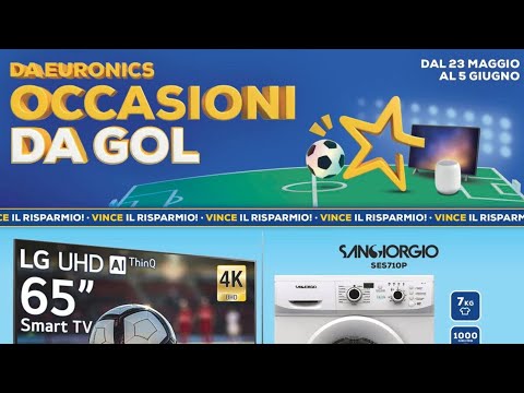 volantino EURONICS TUFANO dal 23 maggio al 5 giugno 2024 #volantino