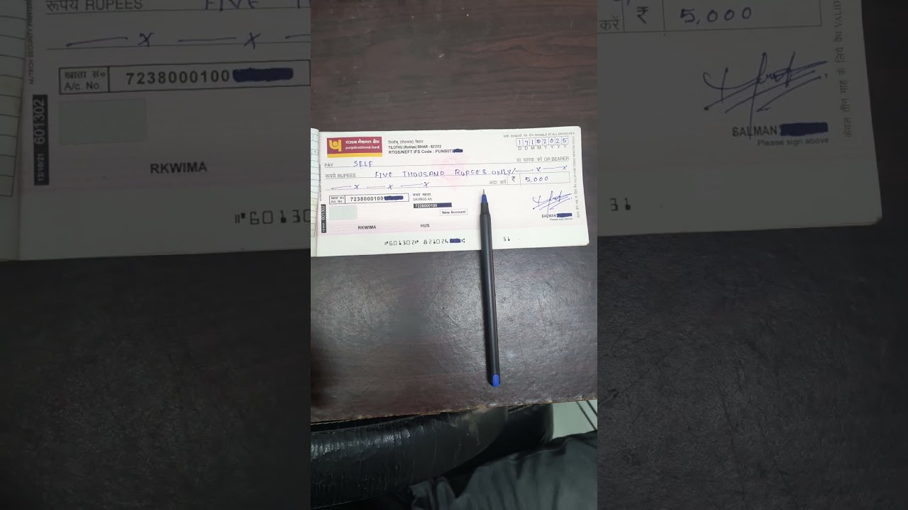 cheque book bharne ka sahi tareeka || how to fill cheque #cheque