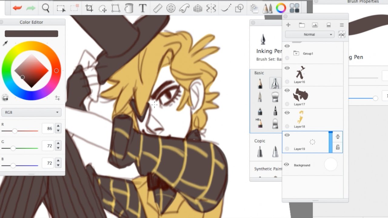 Speed paint- Human Bill Cipher (Gravity Falls)