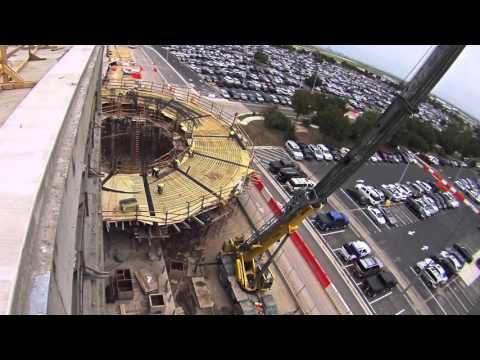 Austin Bergstrom International Airport - Consolidated Rental Car Center Construction Time Lapse