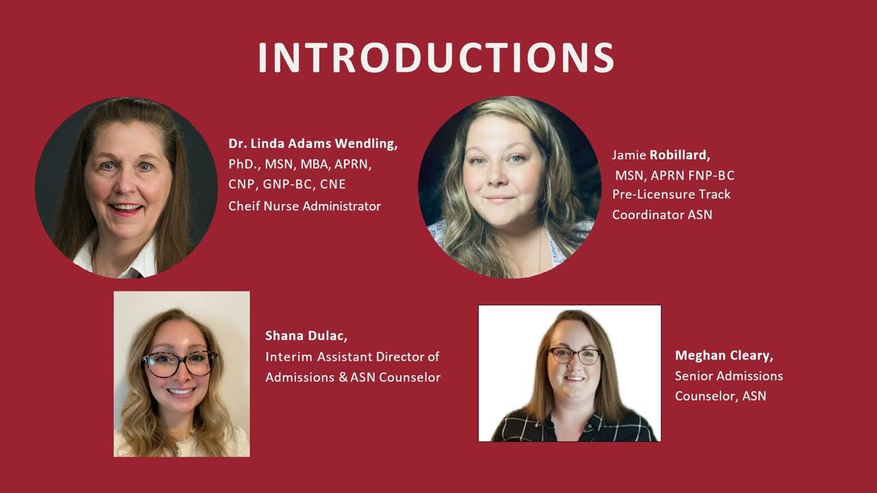 Associate of Science in Nursing (ASN) Program Information Session