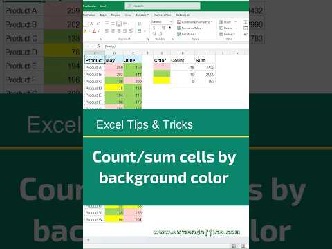 Excel Color Code Magic: Count & Sum Cells by Color in Seconds