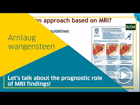 Let’s talk about the prognostic role of MRI findings! - Arnlaug wangensteen
