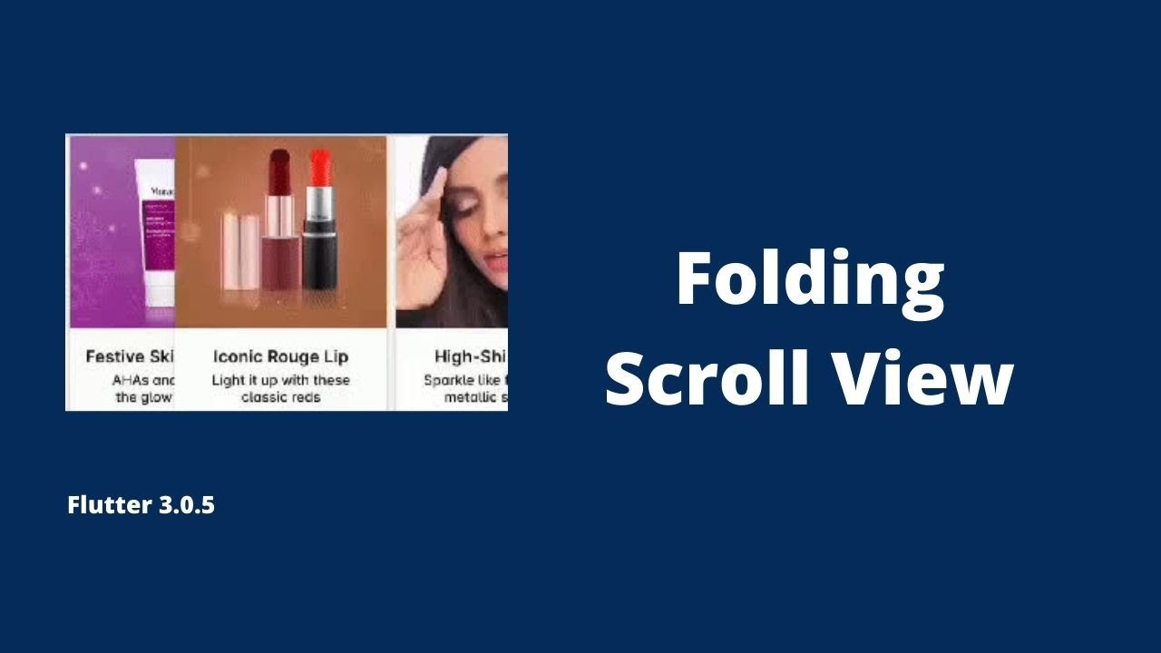 Flutter Tutorial - Folding Scroll view