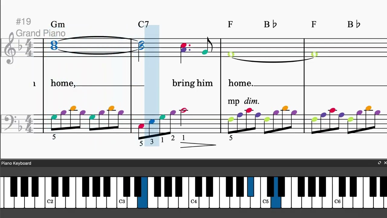 Bring Him Home (from Les Miserables) by Boublil and Schonberg - Easy piano tutorials with sheetmusic