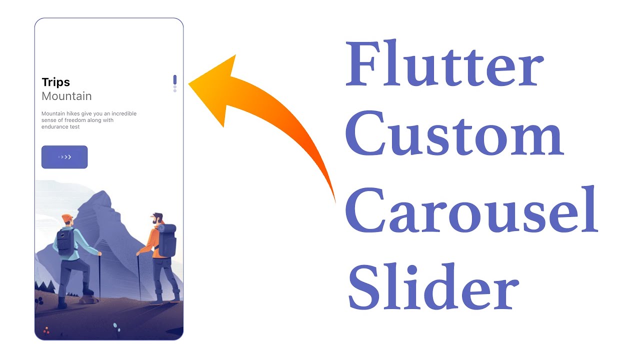 Flutter Custom Carousel Slider With Indicator | No Plugin