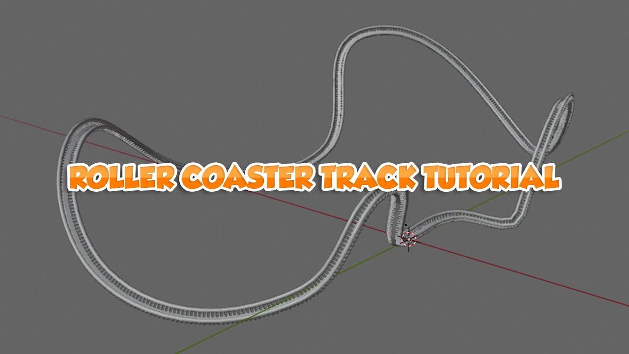 Building a roller coaster track with array modifier - Blender 2.8 tutorial