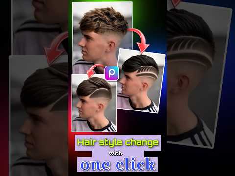 Hair style change with one click || PicsArt photo editing || Hair photo editing #photoediting #love