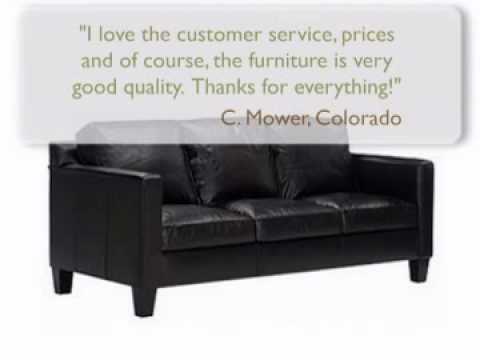 Alex Designer Style Studio Size Leather Queen Sleeper Sofa