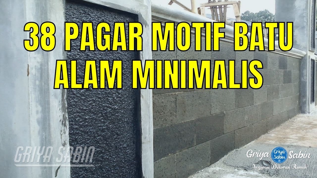 38 Pagar Rumah Motif Batu Alam Desain Minimalis