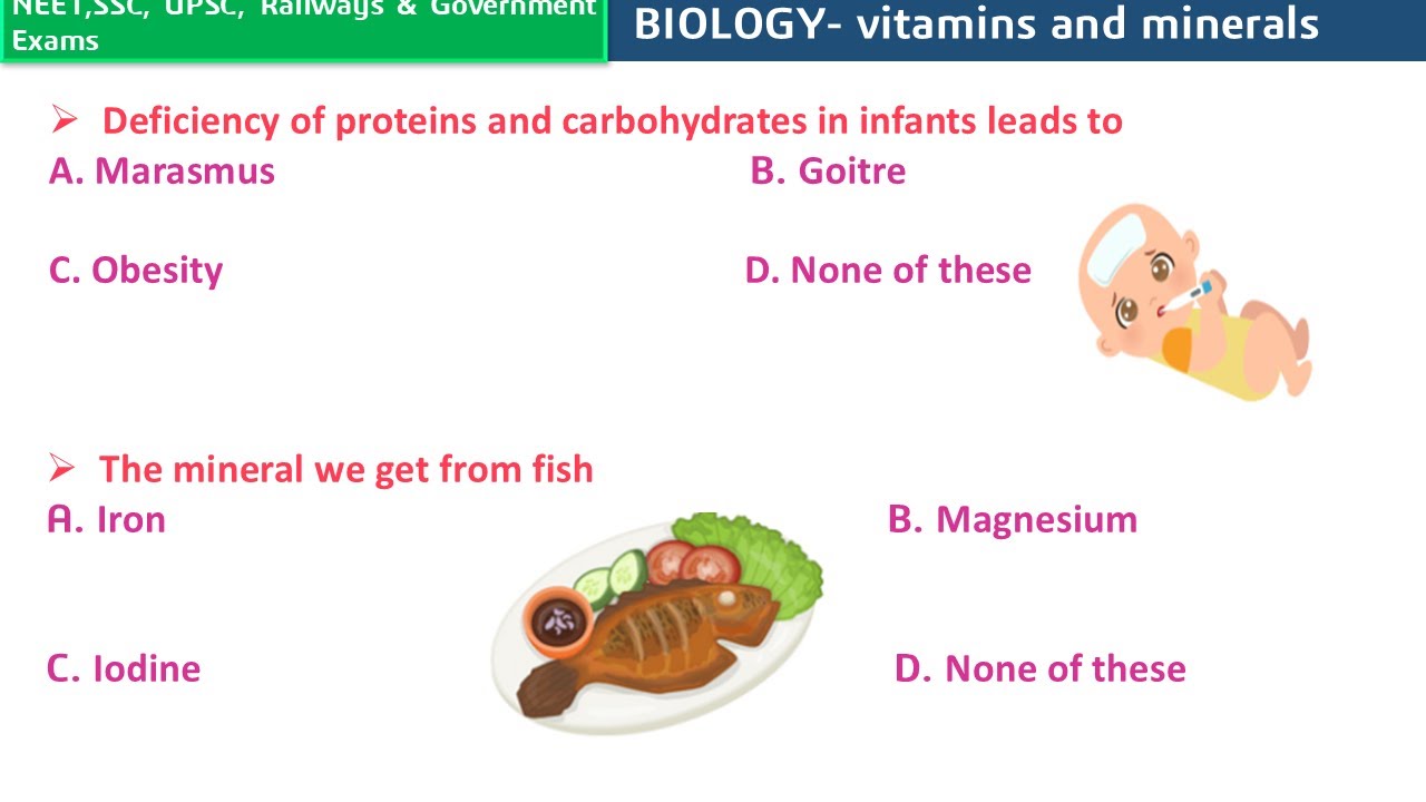 Understanding Vitamins and Minerals: Key Insights from Biology MCQs ...