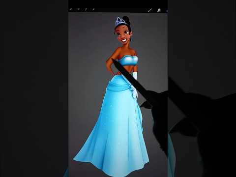 Disney Princess Tiana glow up Transformation #tiana cartoon #disney #princess