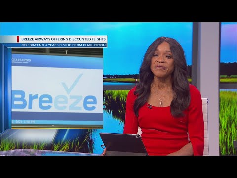 Breeze Airways offering flight discount to celebrate 4 years of Charleston flights