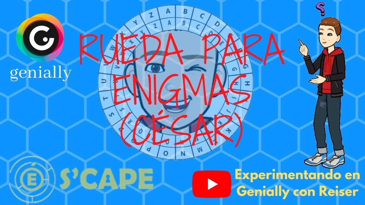 ¿Cómo usar la RUEDA CÉSAR? (rueda para ENIGMAS EXPERTOS)🎡🎡🎡→En genially