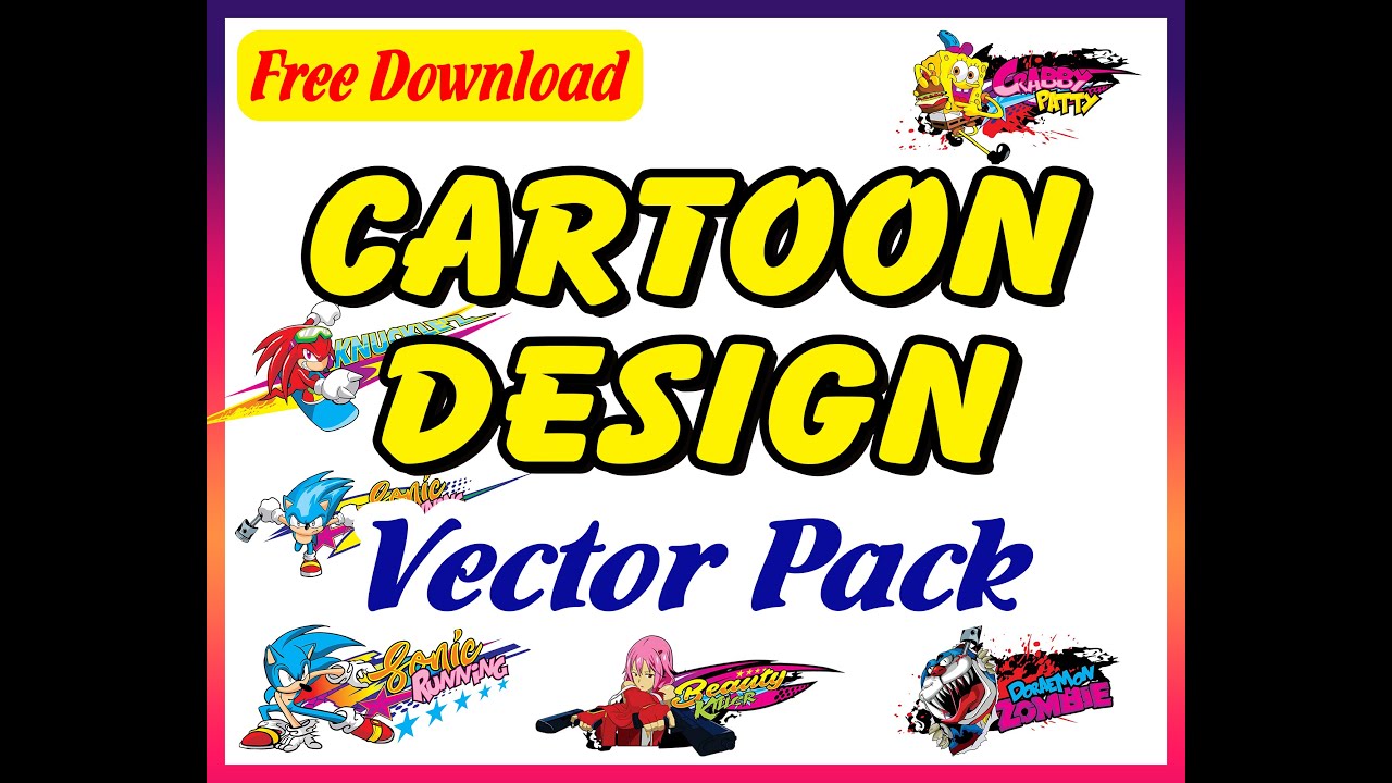 Cartoon Design Vector Pack 01