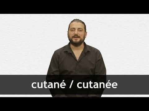 English Translation of “CUTANÉ” | Collins French-English Dictionary