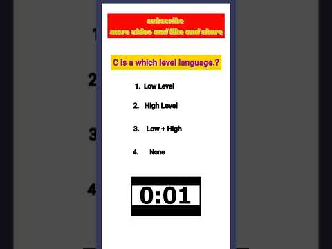 C is a which level language.?π€π€π€π€π€