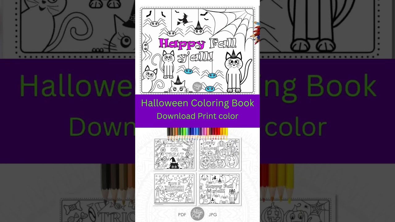 Halloween coloring pages. Download, print and color