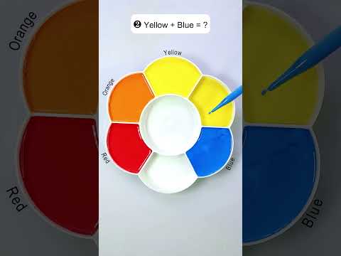 Satisfying Color Mixing | Red + Yellow + Blue = ?