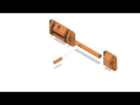 Sliding Door Lock Mechanism by ScottGibb - Thingiverse