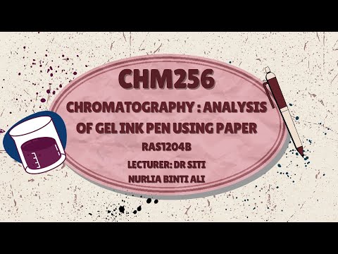 CHM256 CHROMATOGRAPHY: ANALYSIS OF GELINK PEN USING PAPER