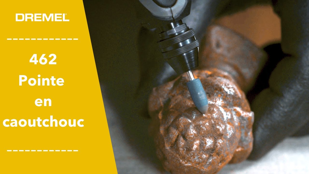 Dremel 462 - 3 Pointes en caoutchouc pour nettoyer de la céramique, granit, acier, métal et marbre
