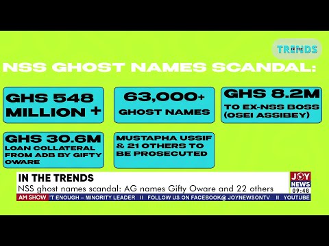 NSS Ghost Names Scandal: AG names Gifty Oware and 22 others | In The Trends
