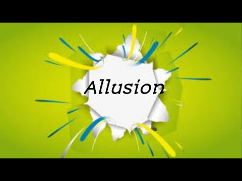 Allusion | Literary device | Figure of speech |
