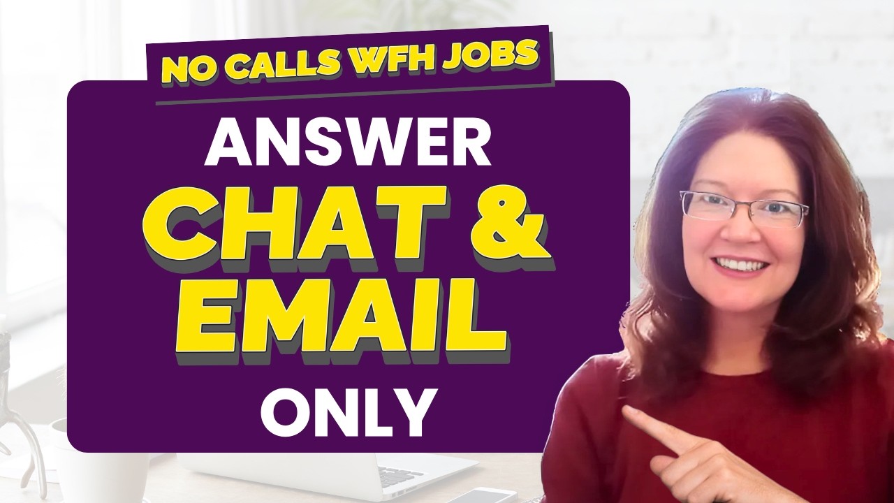 No Calls !  Just Answer CHAT & EMAIl (Non Phone Work From Home Jobs)