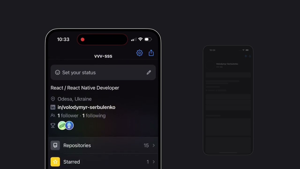 GitHub Profile Header Title Animation ✦ React Native ✦ makeitanimated.dev