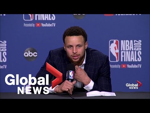 NBA Finals: Steph Curry talks 'emotional moment' of Durant injury