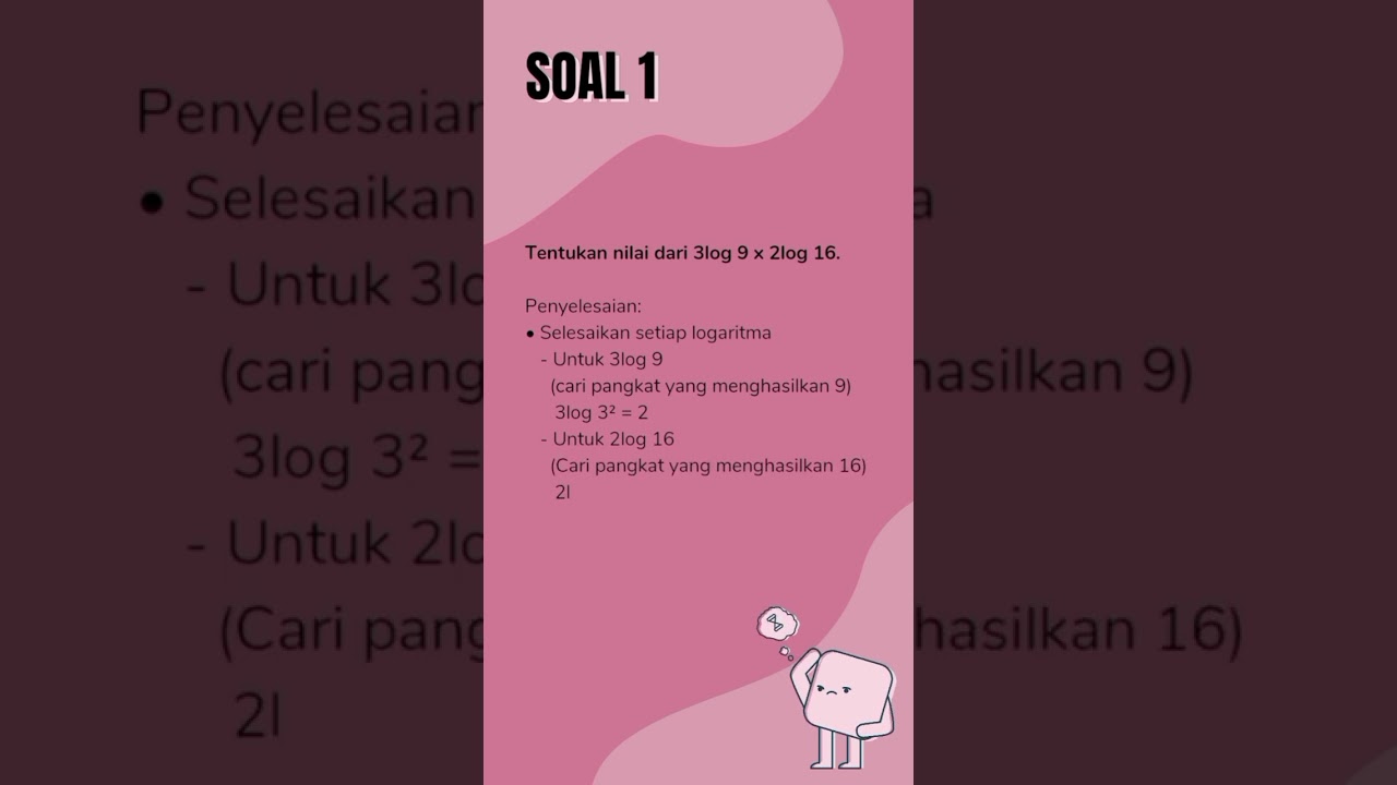 Latihan Soal Logaritma✨
