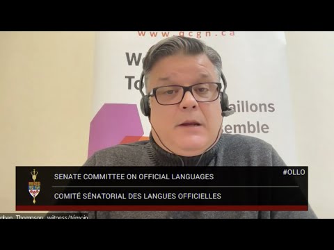 QCGN speaks before the Senate Standing Committee on Official Languages