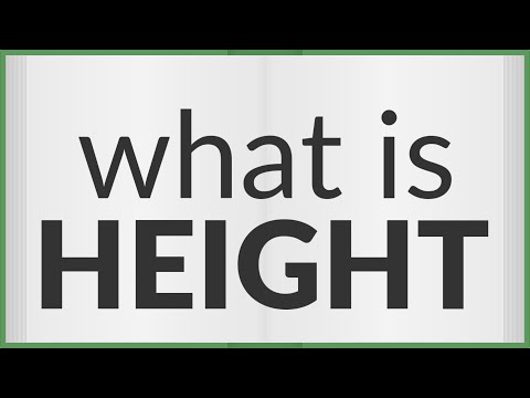 Height | meaning of Height
