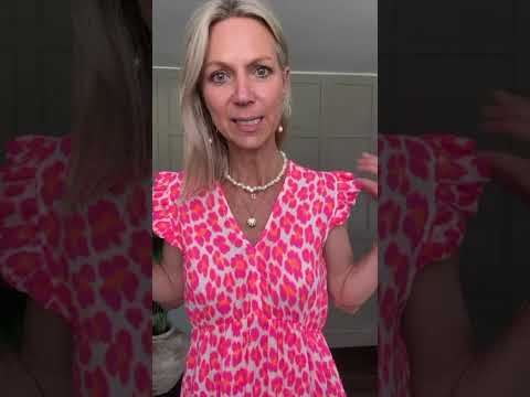 CeCe Leopard Print Maxi Dress - Off White with Neon Pink/Orange Leopard Print