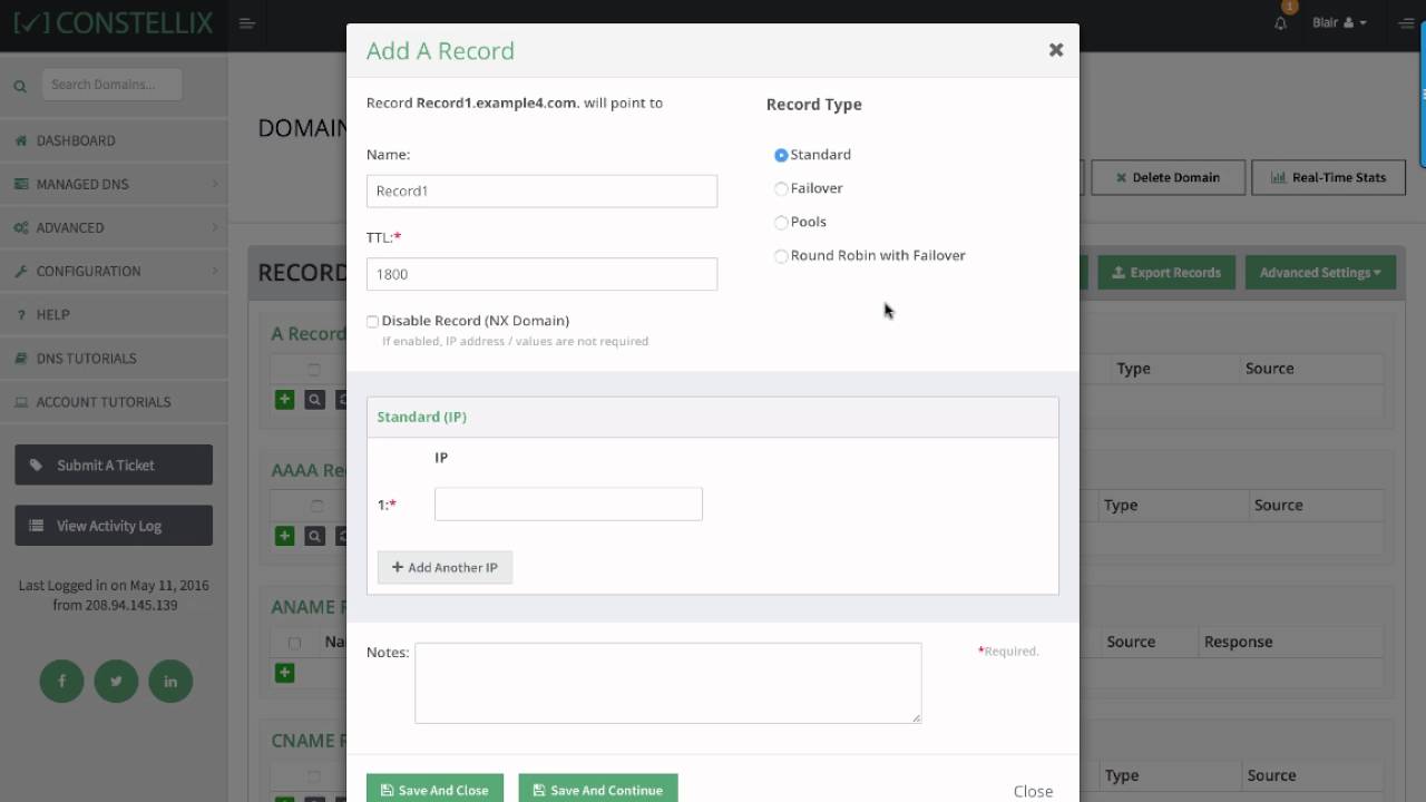 Constellix DNS Record Management Tutorial