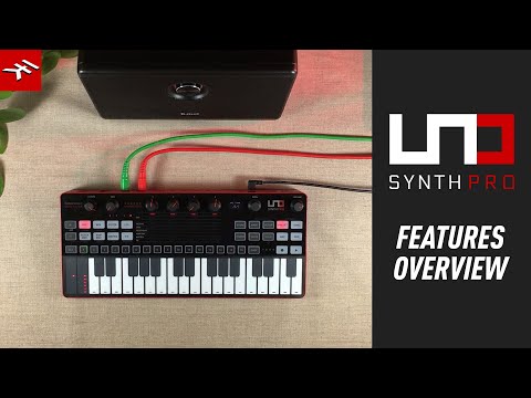 IK Multimedia UNO Synth Pro Desktop 32-Key Analog Synthesizer | Reverb