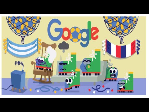 World Cup Qatar 2022 Google Doodle France vs Argentina 2022 World Cup Finals