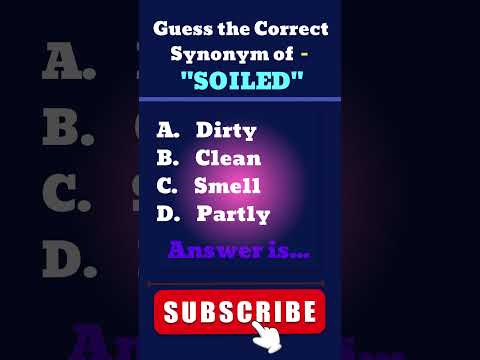 Guess the Synonym of - "Soiled". #shorts #youtubeshorts #shortsvideo