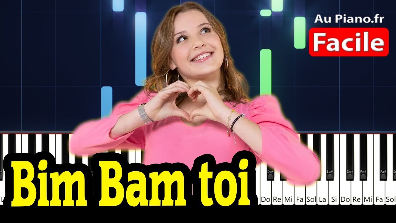 Carla - Bim Bam toi (boum) Piano FACILE Karaoké - Au Piano.Fr