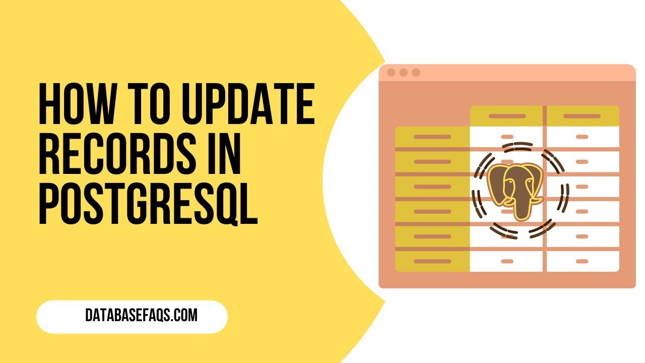 How to Update Records in PostgreSQL | PostgreSQL Update Records | PostgreSQL Beginners Tutorial